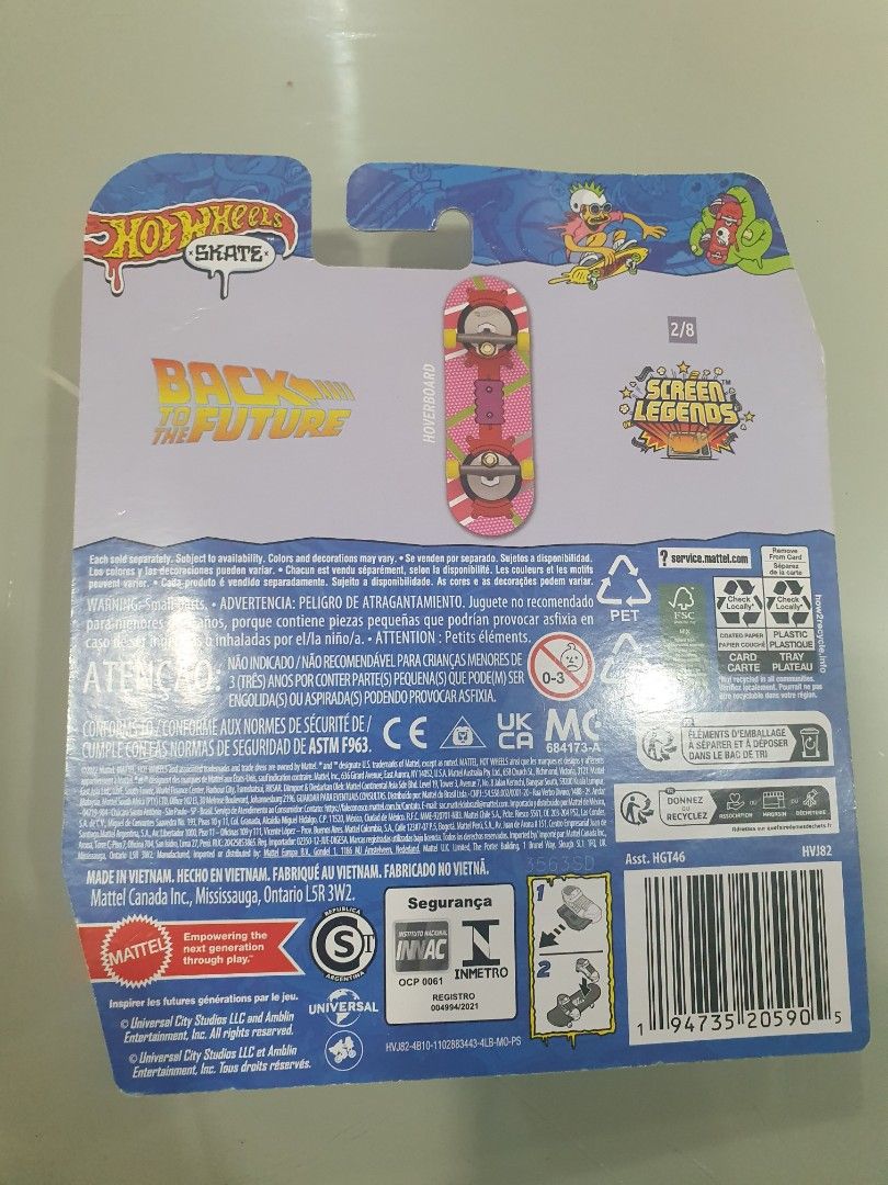Hot Wheels Skates Screen Legends Back to The Future Hoverboard ...