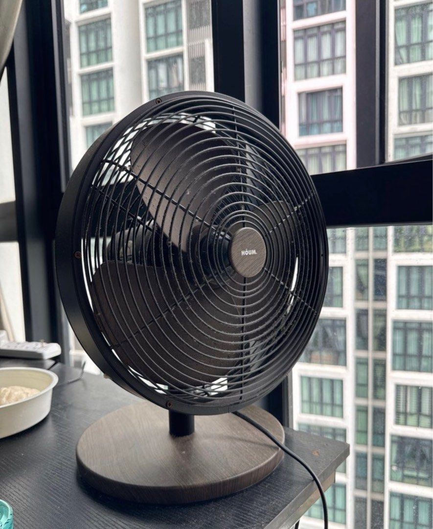 Houm S12D Table Desk Fan Vintage Style Design 3 Blades 3 Speed S-Series ...