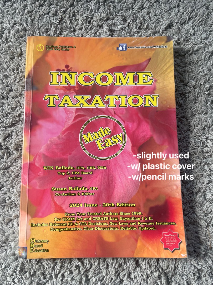 INCOME TAXATION BY BALLADA, Hobbies & Toys, Books & Magazines ...