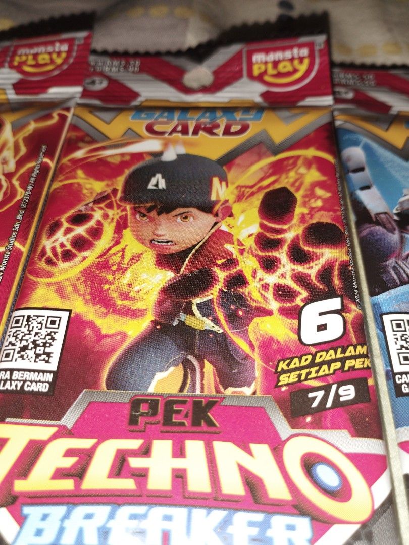 Kad boboiboy pek Tecno breaker (satu Sahaja) (Gentar S 15), Hobbies & Toys, Toys & Games on ...