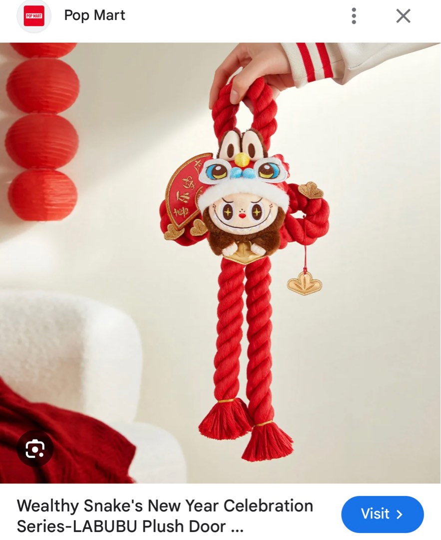 LABUBU DOOR HANG CNY SNAKE EDITION, Hobbies & Toys, Toys & Games on ...