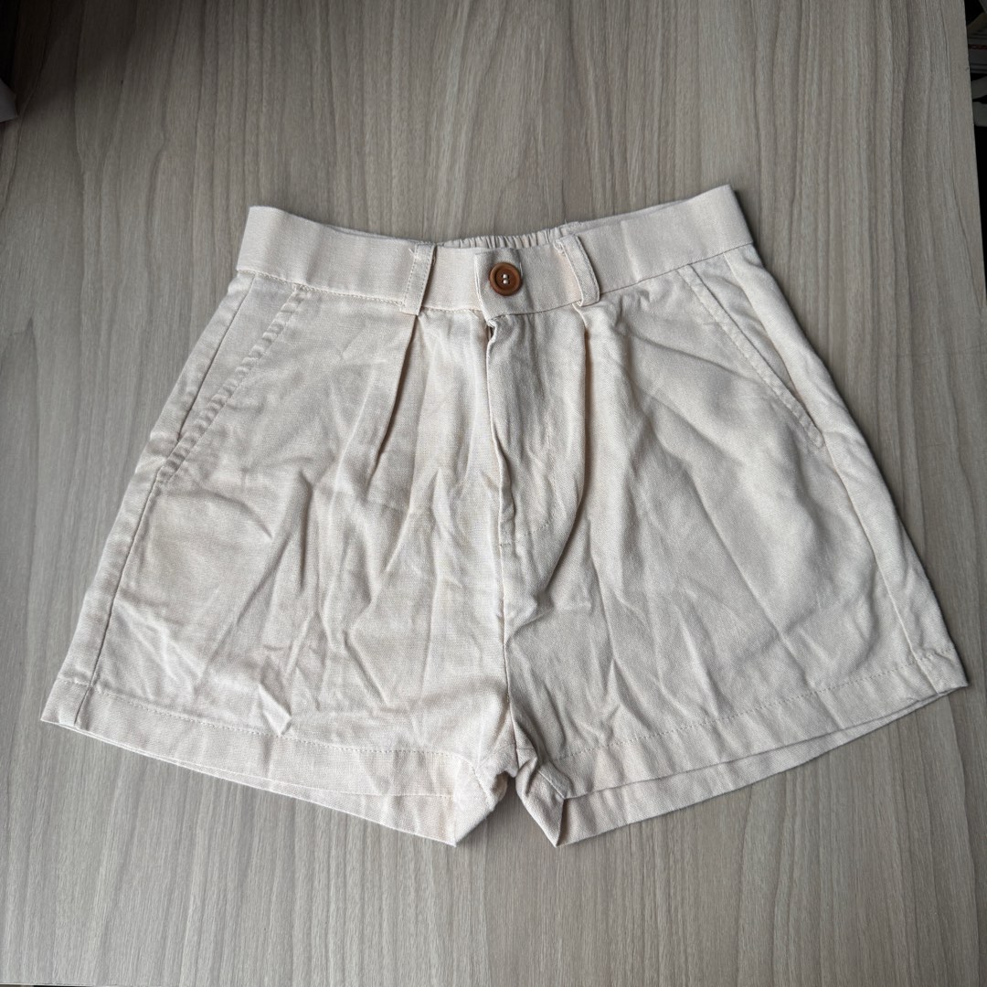 Linen Lab shorts, Women's Fashion, Bottoms, Shorts on Carousell