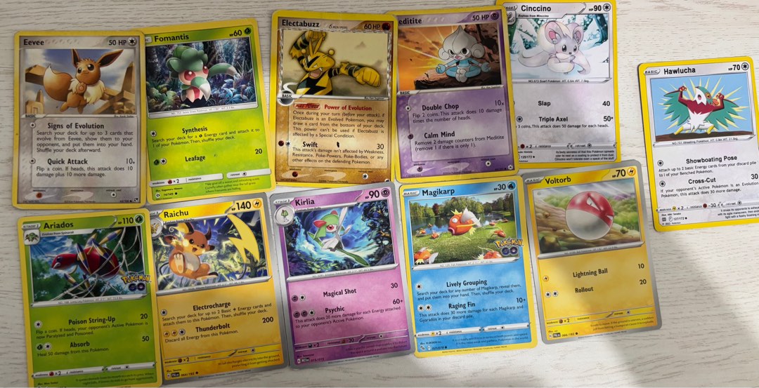 Magikarp + Raichu + 9 pokemon cards, Hobbies & Toys, Memorabilia ...