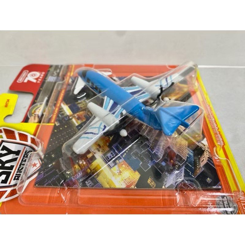 Matchbox MBX PUSHER PROP Blue White Sky Busters Propeller Passenger ...