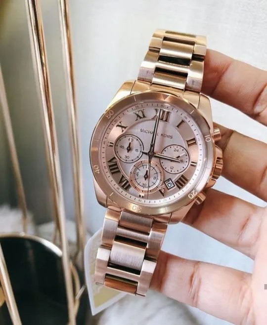 Michael Kors MK6367 Brecken Chronograph with Rotating Bezel and Rose ...