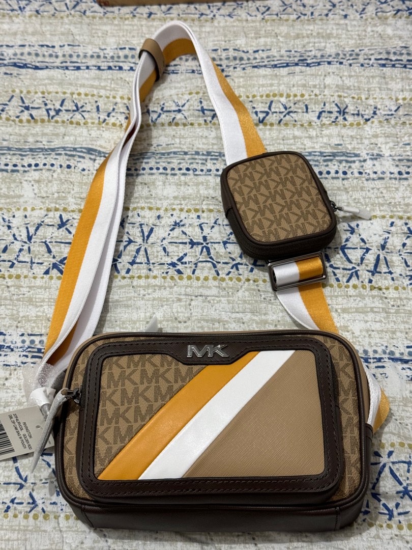 Michael Kors Rivington Men Sling Bag, Men's Fashion, Bags, Sling Bags ...