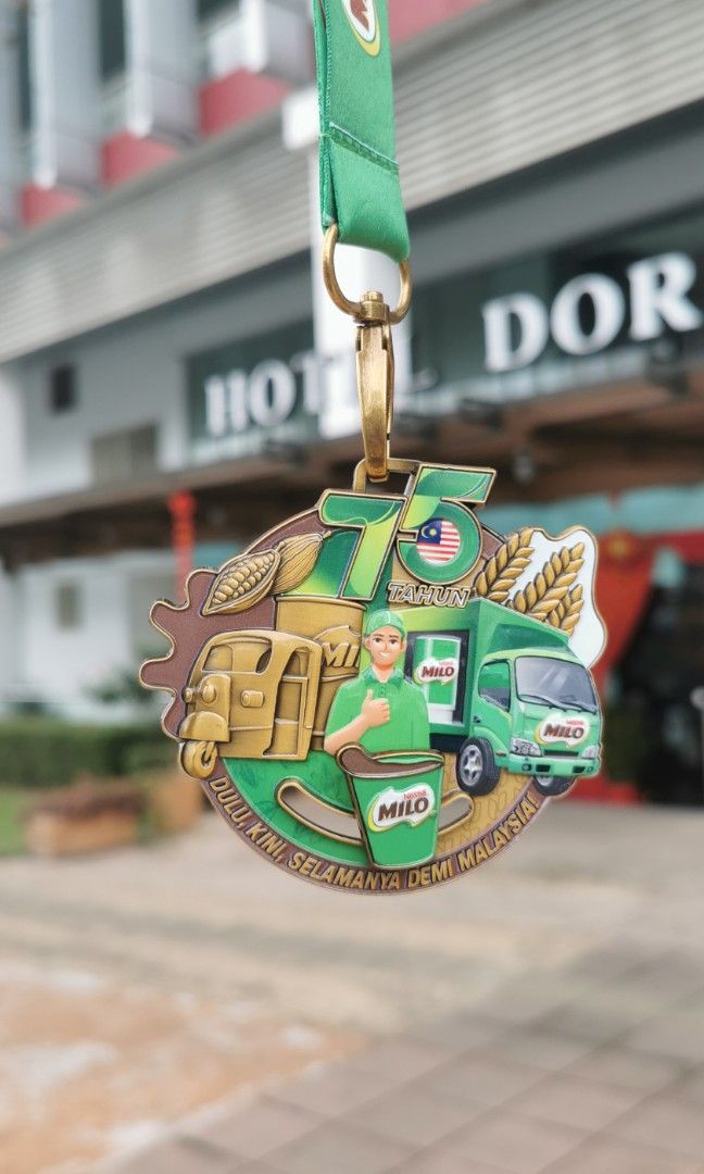 Milo Breakfast Run Medal 2025, Hobbies & Toys, Collectibles ...