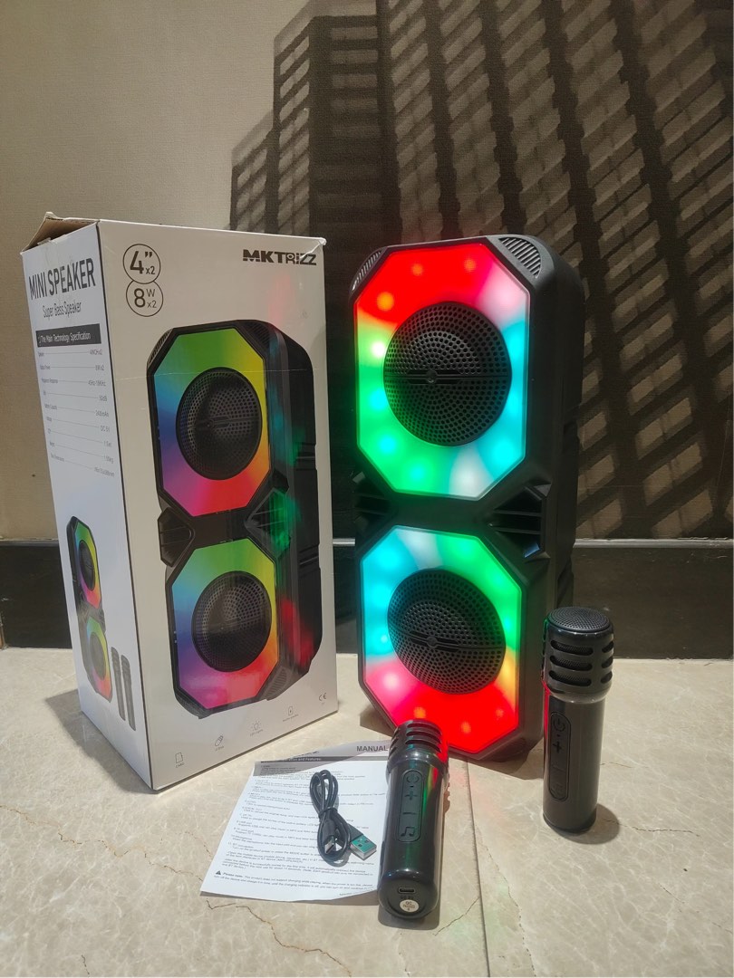 MKT Pro Max Bass Speaker with 2 Mic, Audio, Other Audio Equipment on ...