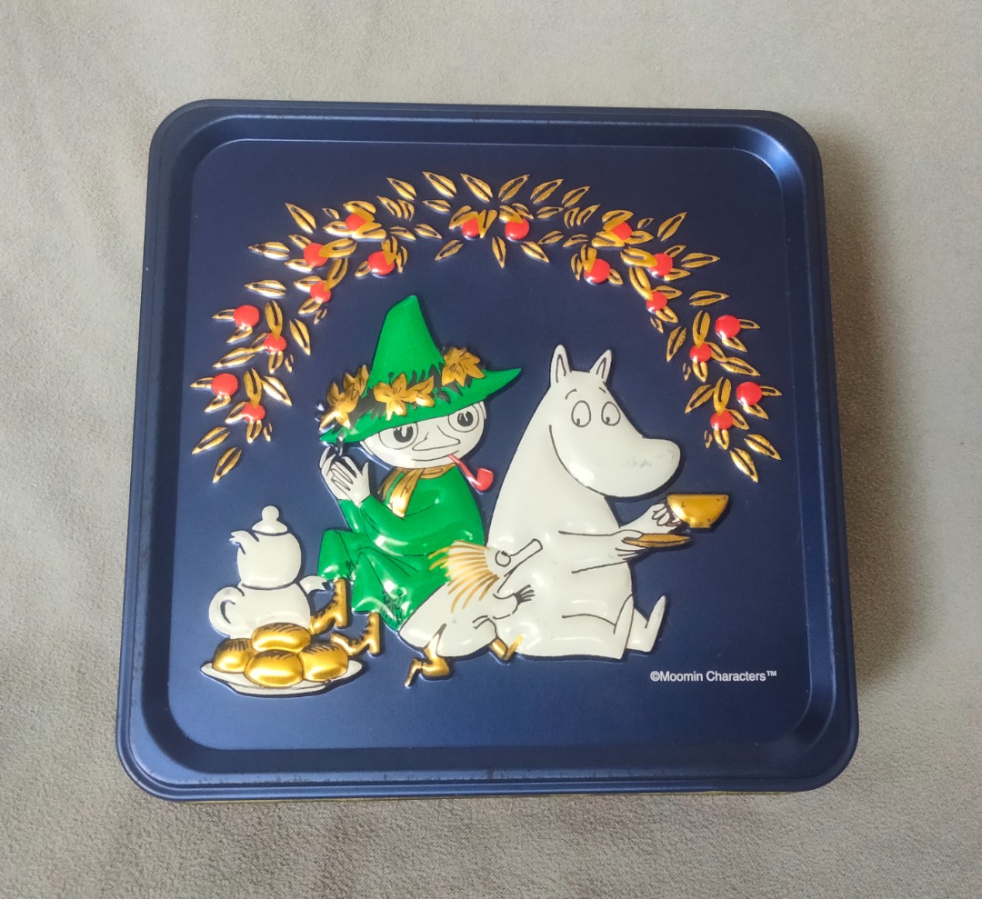 MOOMIN x Mary's Chocolate 2021 Collaboration Embossed Characters Tartan ...
