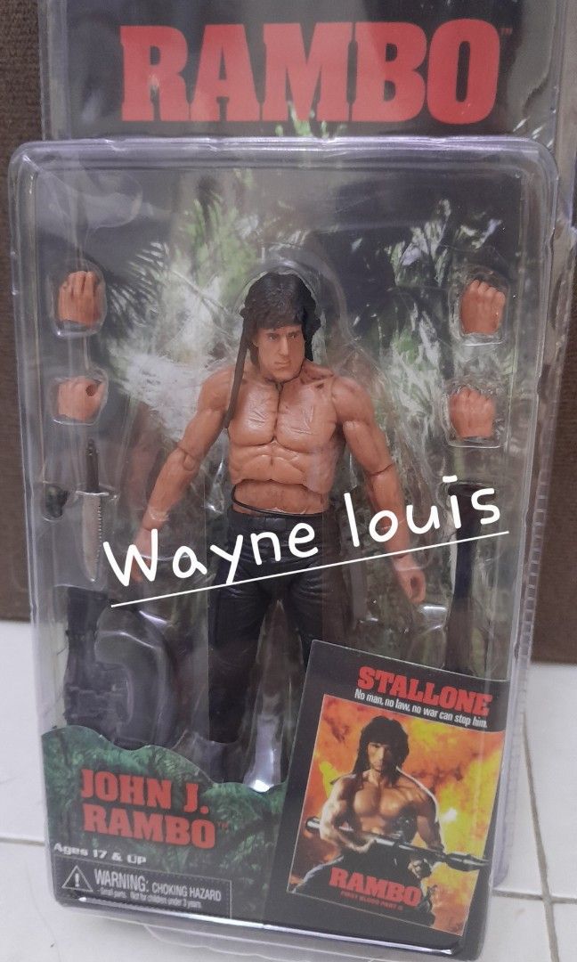 Neca rambo 7'inch 6'inch 1/12 scale soldiers marvel legends gi joe ...