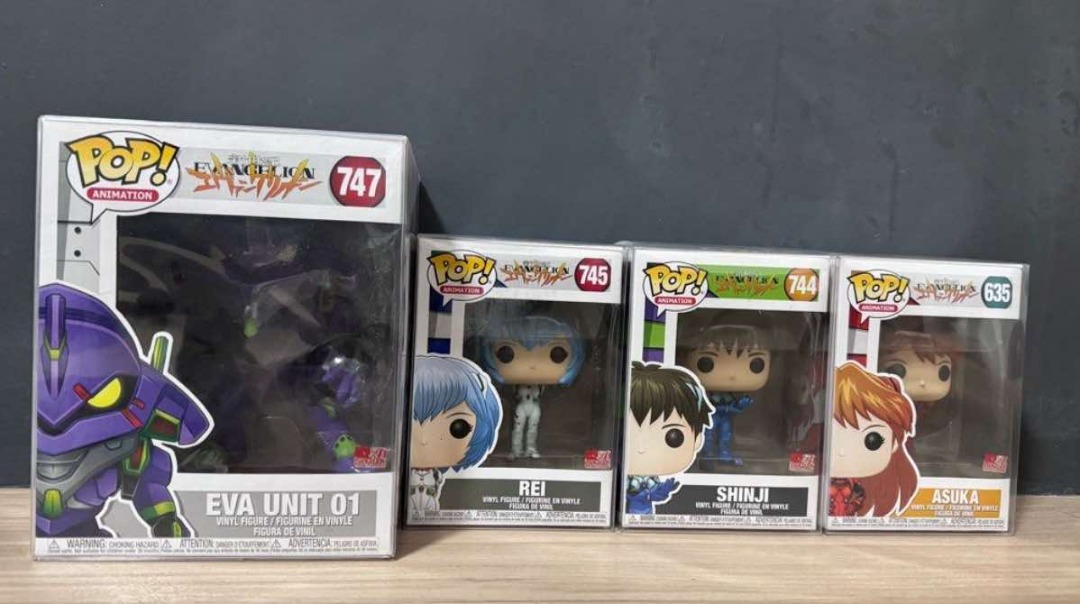 Neon Genesis Evangelion Funko Pop (ALL MIB – Never Opened), Hobbies ...