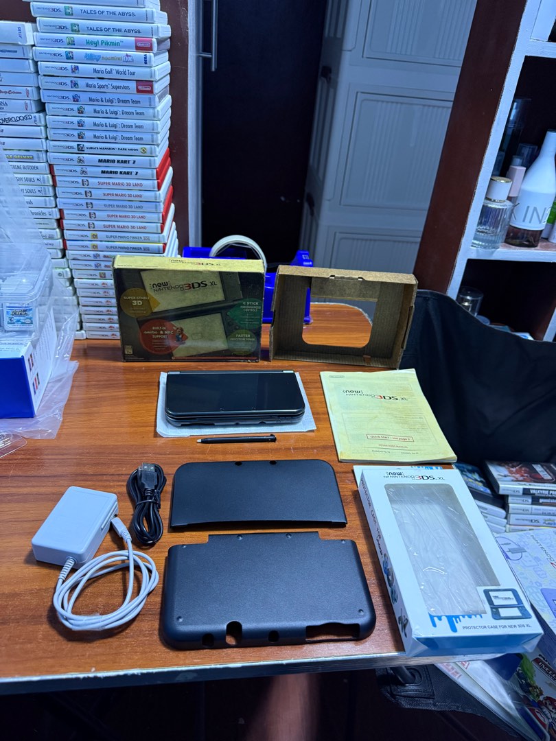 New Nintendo 3DS XL Metallic Black Complete in Box (Cfw w/ 32gb MMC ...