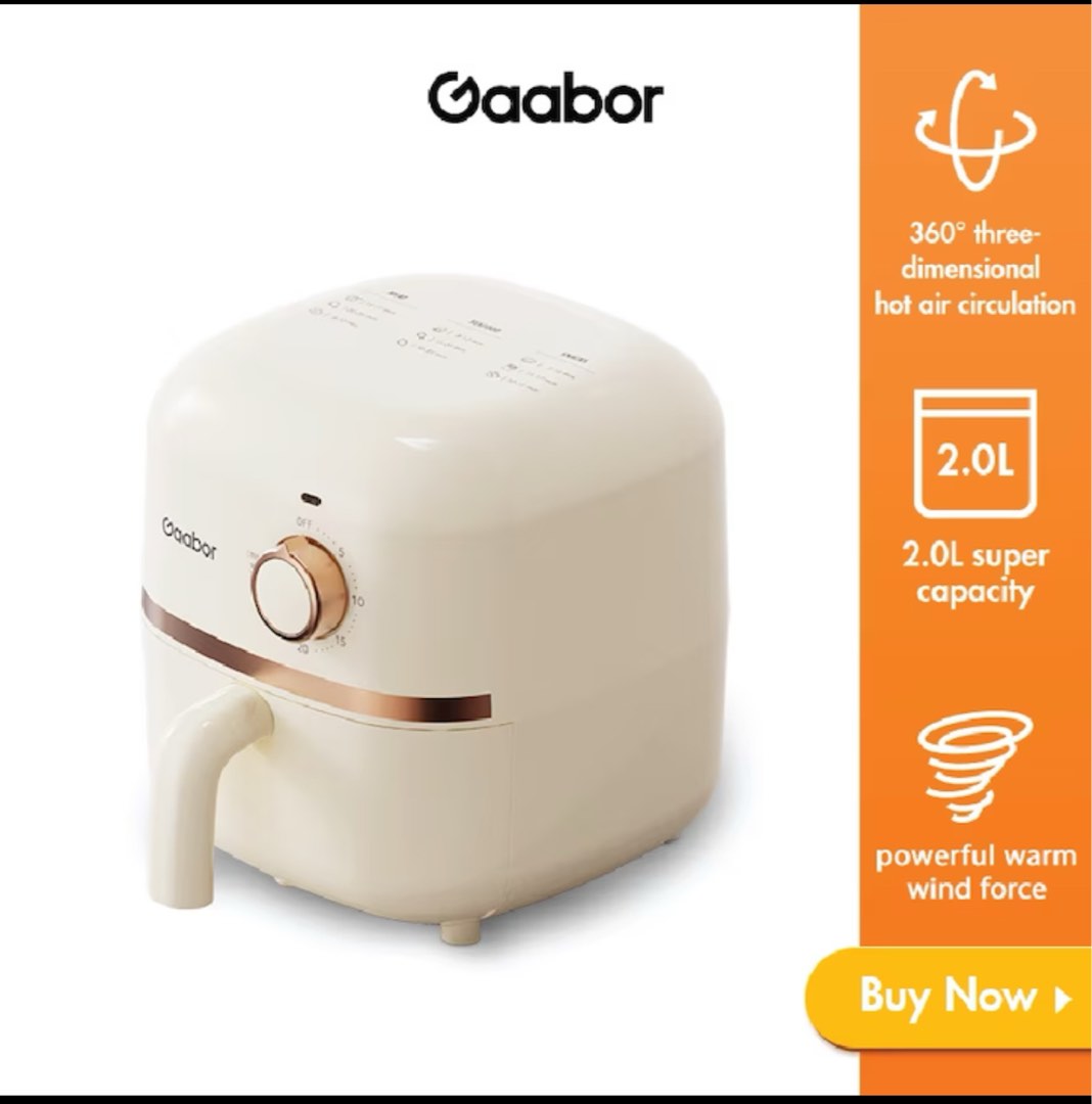 Nice cream color air fryer 2L, TV & Home Appliances, Kitchen Appliances ...