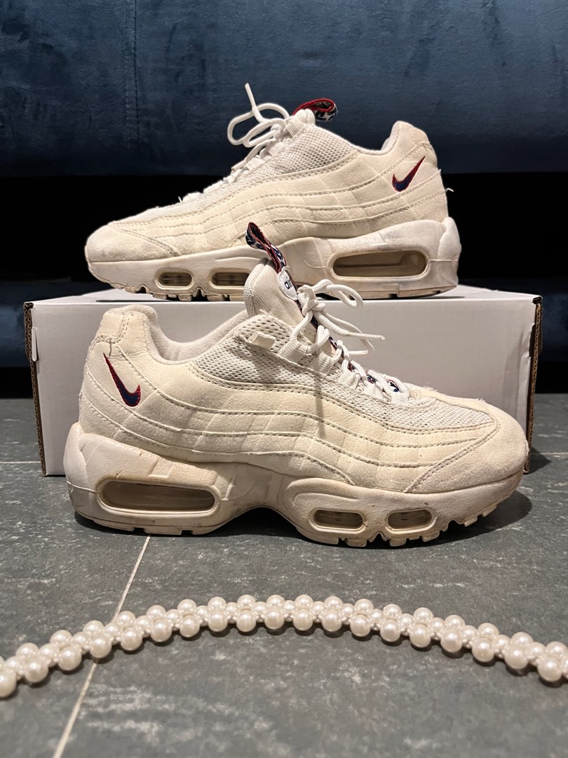 Nike Airmax 95 Pull Tab Sail, Women's Fashion, Footwear, Sneakers on ...