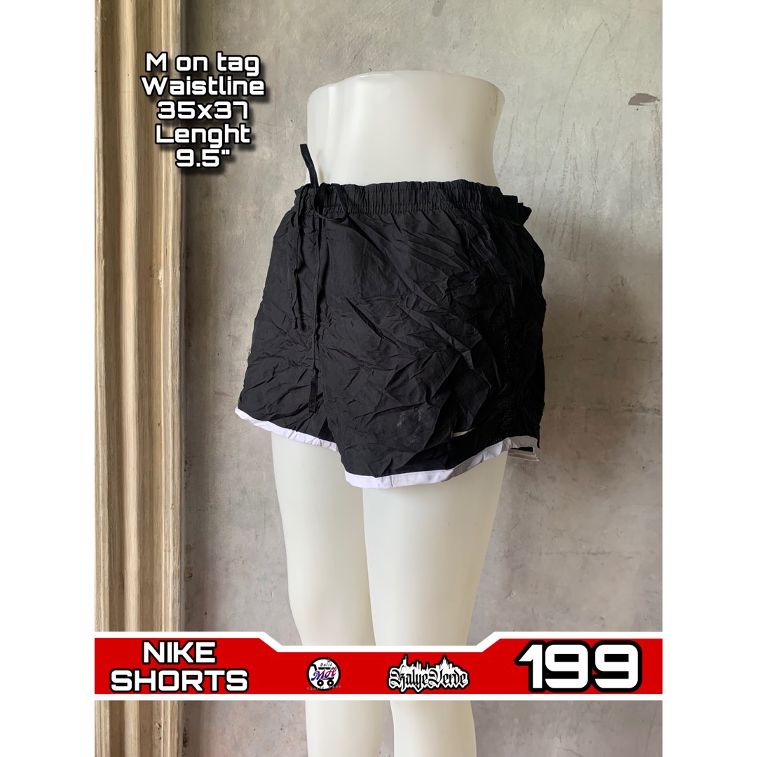 NIKE black running shorts for woman with liner / ukay ukay pang babae ...