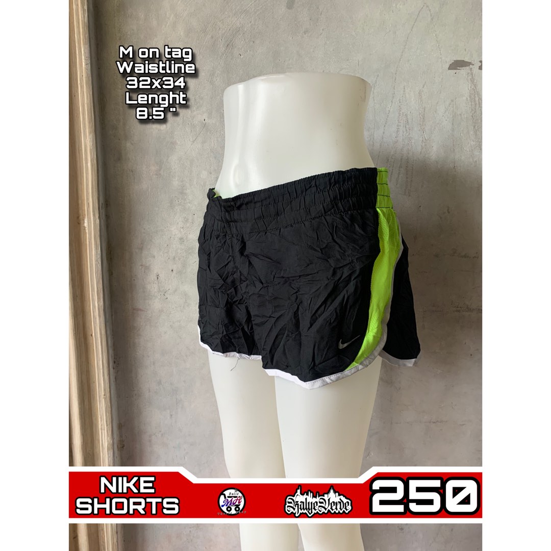 NIKE RUNNING black thrift shorts with liner / ukay ukay pang babae ...