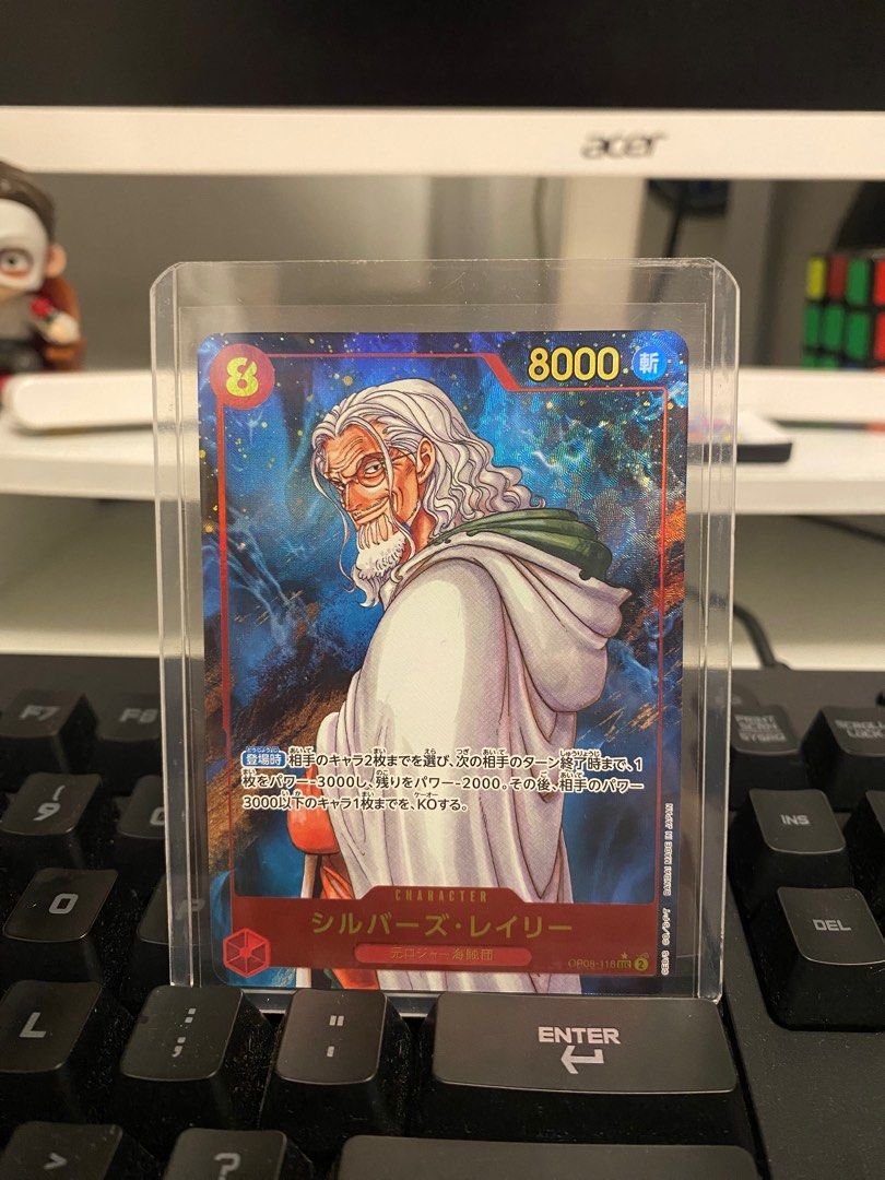 One Piece Cards - Silvers Rayleigh (Alt Art) OP08-118 SEC Two Legends ...