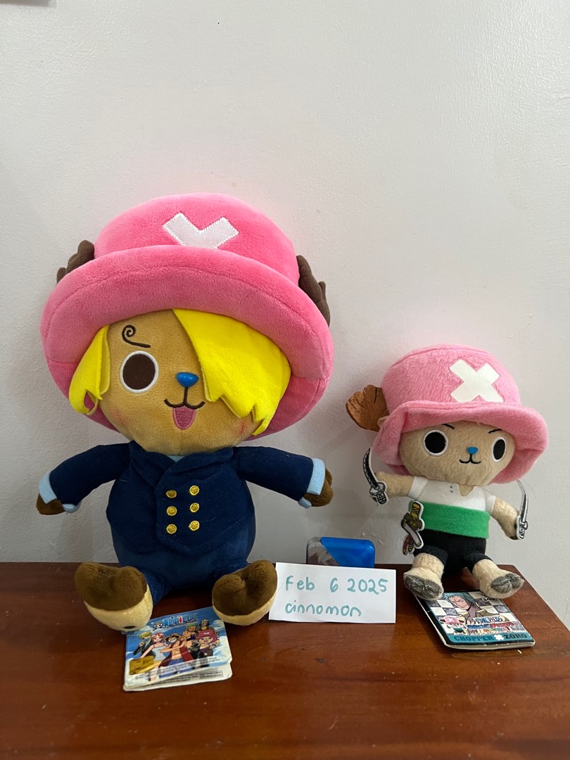 one piece plushies set bundle chopper sanji and zoro banpresto zosan ...