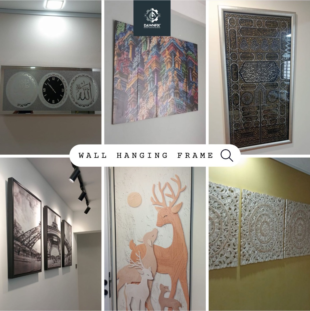 Photo Frame | Portrait Installation | Mirror installation | Drilling ...