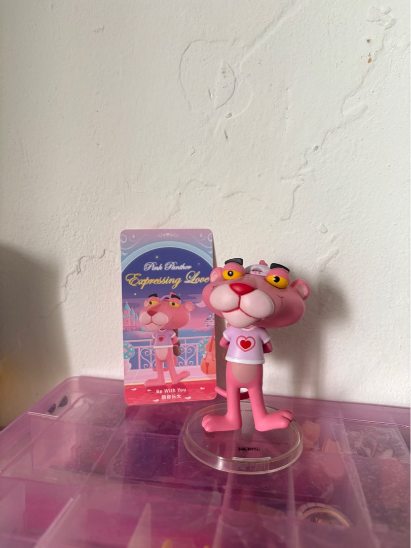 popmart pink panther, Hobbies & Toys, Toys & Games on Carousell