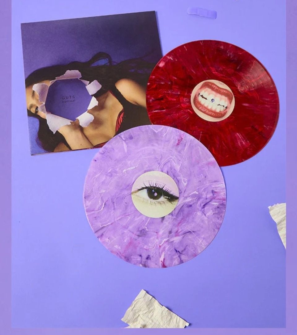 PRE ORDER OLIVIA RODRIGO GUTS (spilled) deluxe 2LP marbled Version ...