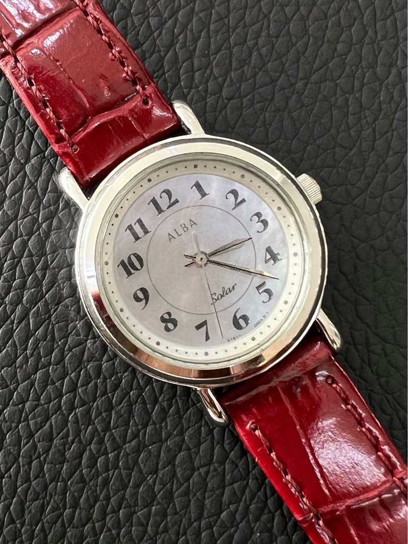 Seiko Alba Solar Mother Of Pearl Dial, Women's Fashion, Watches ...