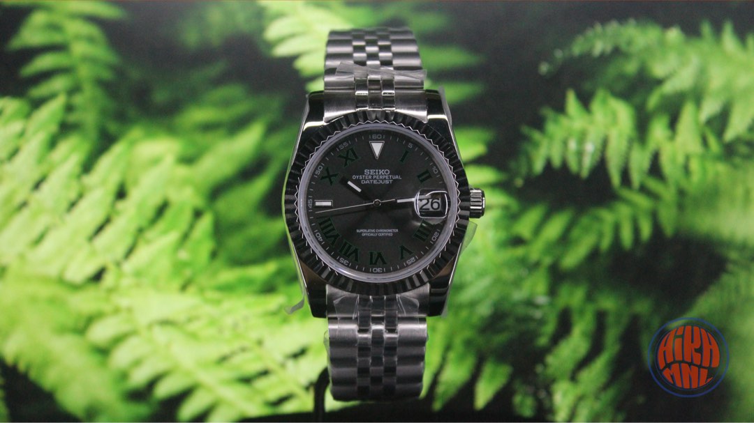 Seiko Mod - Datejust Wimbledon, Men's Fashion, Watches & Accessories ...