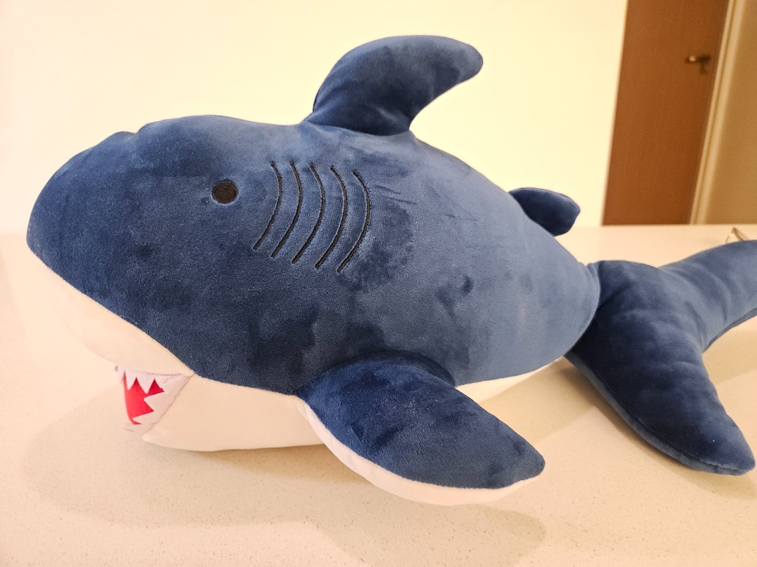Shark soft toy (Miniso) washed and clean, Hobbies & Toys, Toys & Games ...