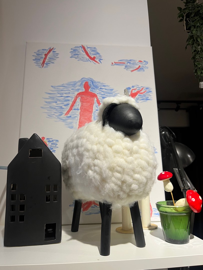 Spotlight Sheep wooden deco, Furniture & Home Living, Home Decor, Other ...