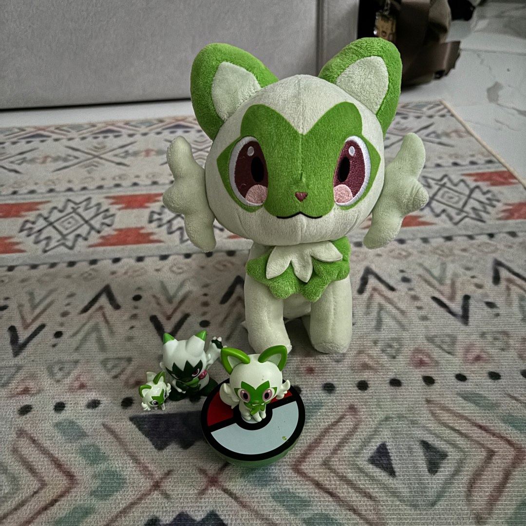 Sprigatito floragato pokemon plushie and figurines, Hobbies & Toys ...