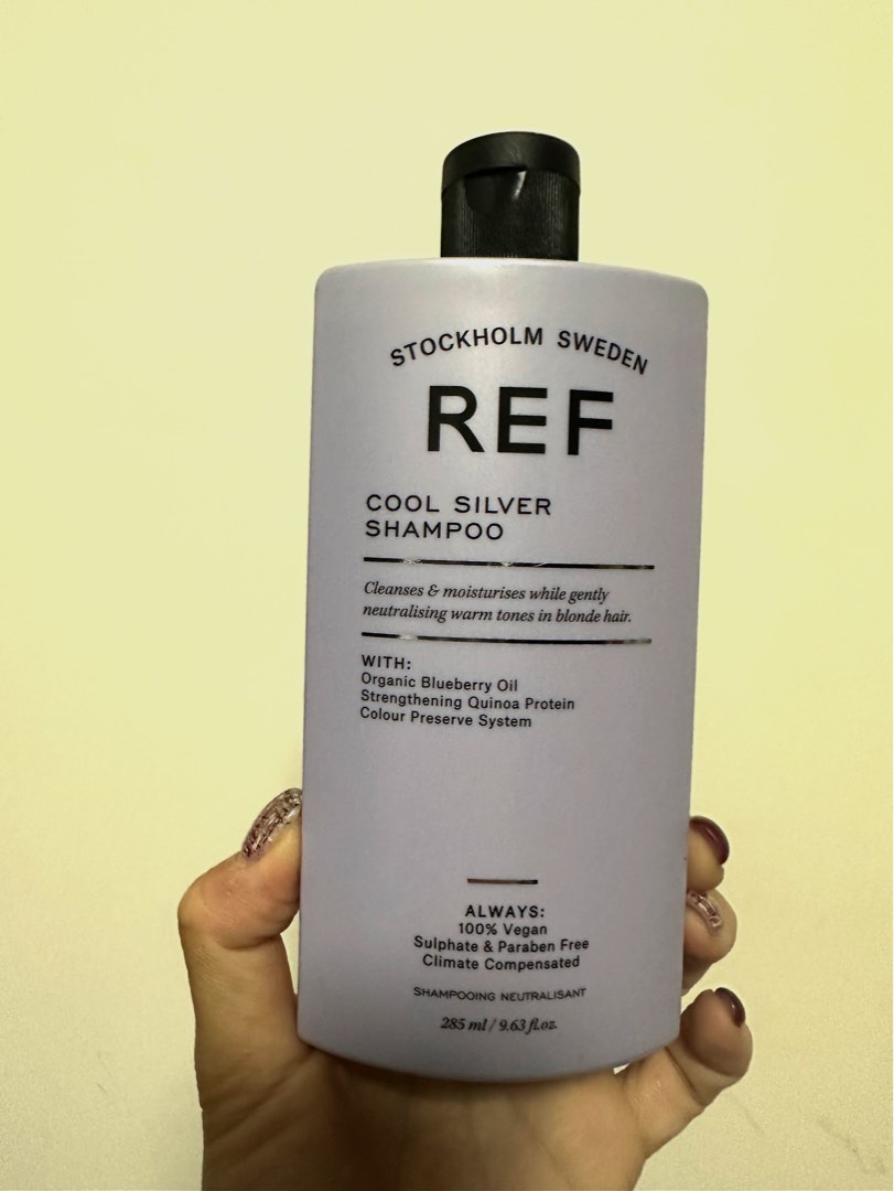 Stockholm Sweden REF Cool Silver Shampoo 285ml 去黄洗頭水 made in Italy, 美容 ...