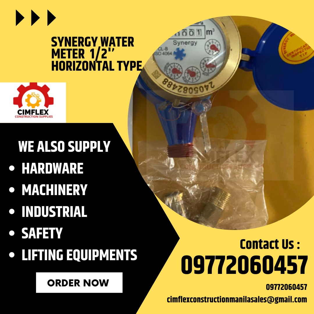 synergy water meter HORIZONTAL TYPE with maynilad cert, Commercial ...