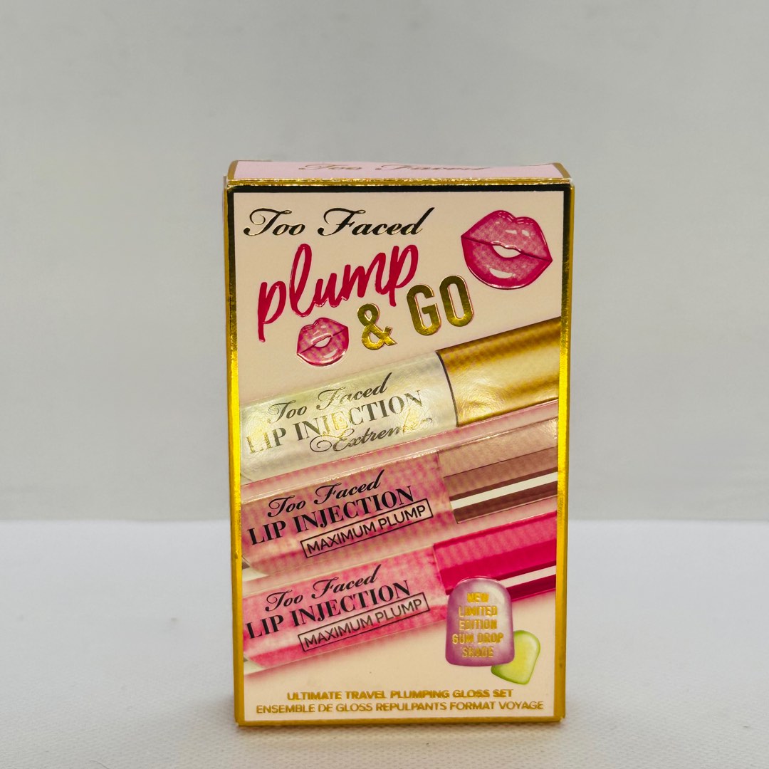 TOO FACED PLUMP & GO LIP INJECTION SET/3, Beauty & Personal Care, Face ...