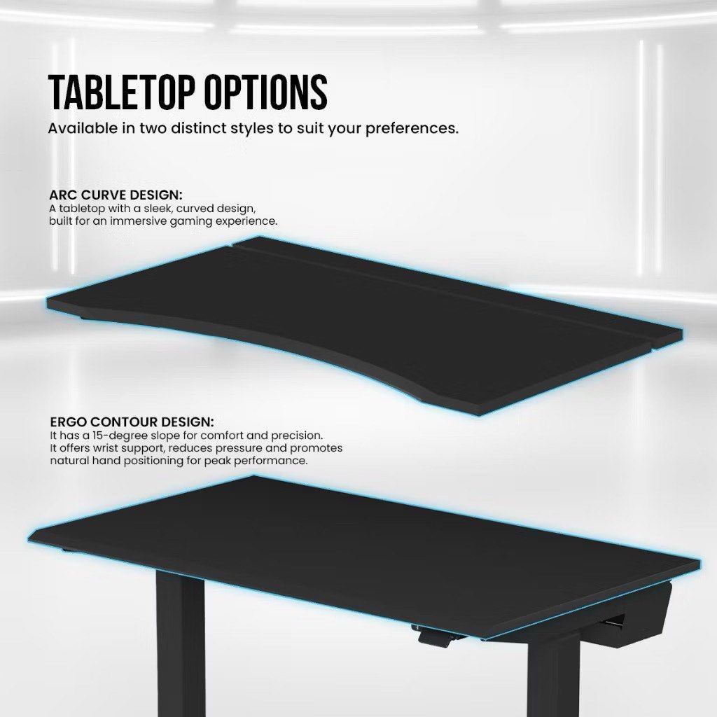 ULTi Arc Pro Standing Desk | Flex Hinge | Type-C & USB | Dual Motor ...
