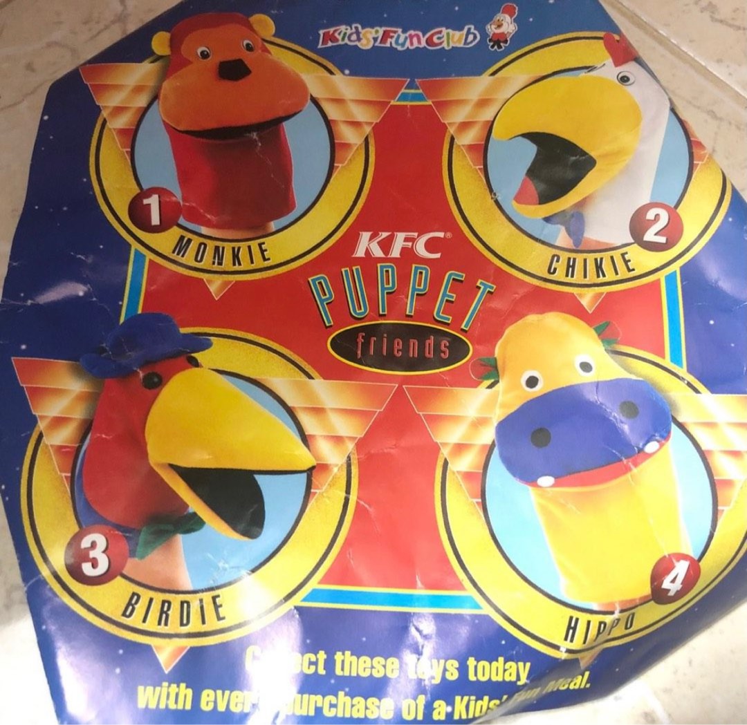 Vintage KFC Puppet Friends Toy Mainan, Hobbies & Toys, Toys & Games on ...