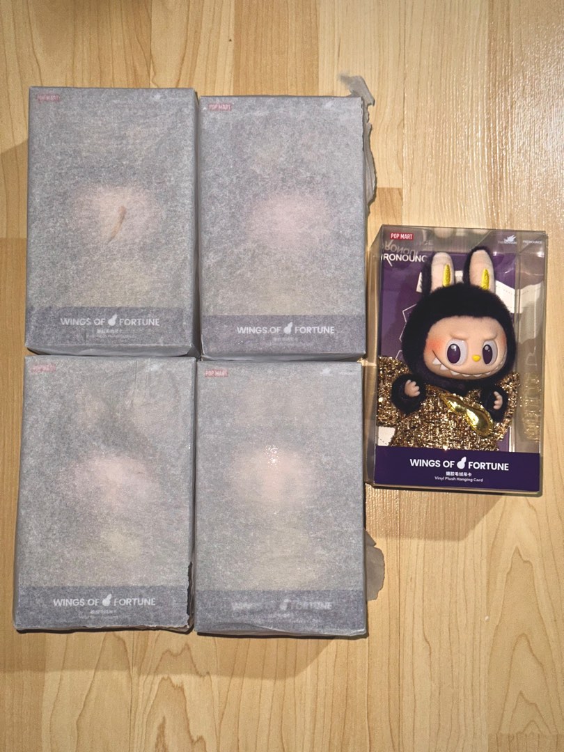 WTS Retail Price! Official Popmart Labubu Wings of Fortune, Hobbies ...