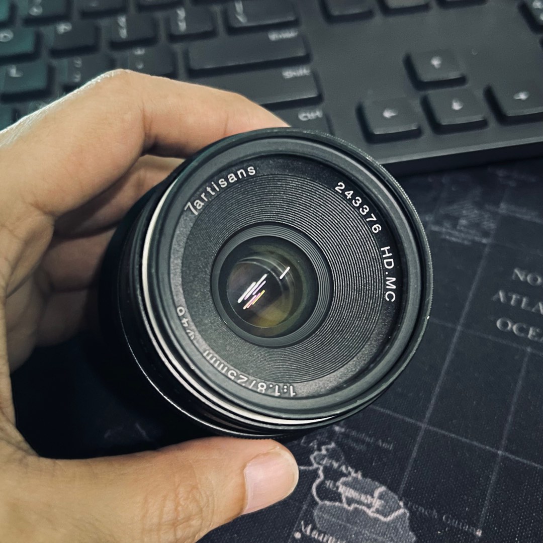 7artisan 25mm f1.8 mount m43 / mft, Photography, Lens & Kits on Carousell