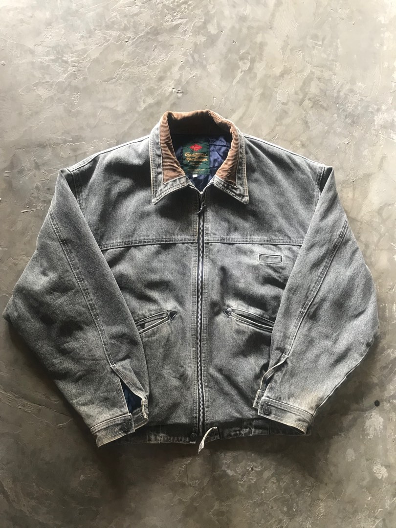 80s Dagmont Farm Traditional Denim Jacket look like detroit, Fesyen ...