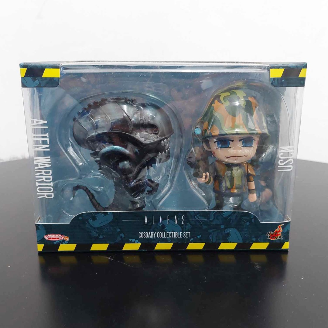 全新 HOT TOYS Cosbaby Collectible Set - Aliens 異形 (Alien Warrior & USCM ...