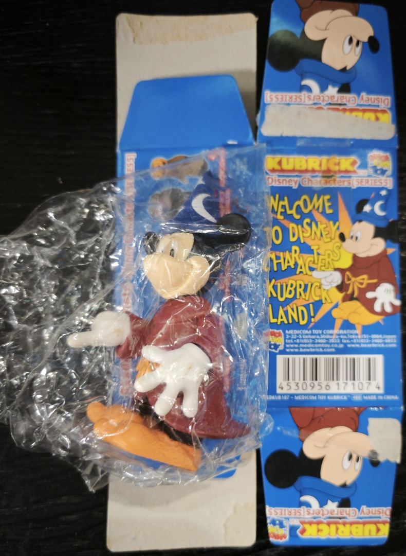全新 Medicom Kubrick DISNEY Series 5 Mickey Mouse 1隻 未拆袋有盒, 興趣及遊戲, 玩具 ...