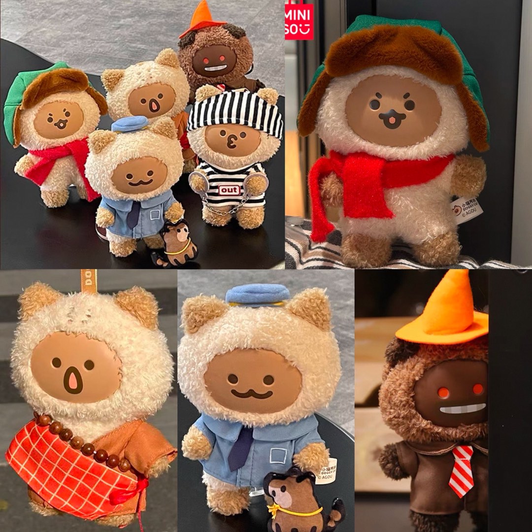 AGOU Doggy Cat OOTD Series PLUSH DOLL KEYRING KEYCHAIN SOFT TOY/ FULL ...