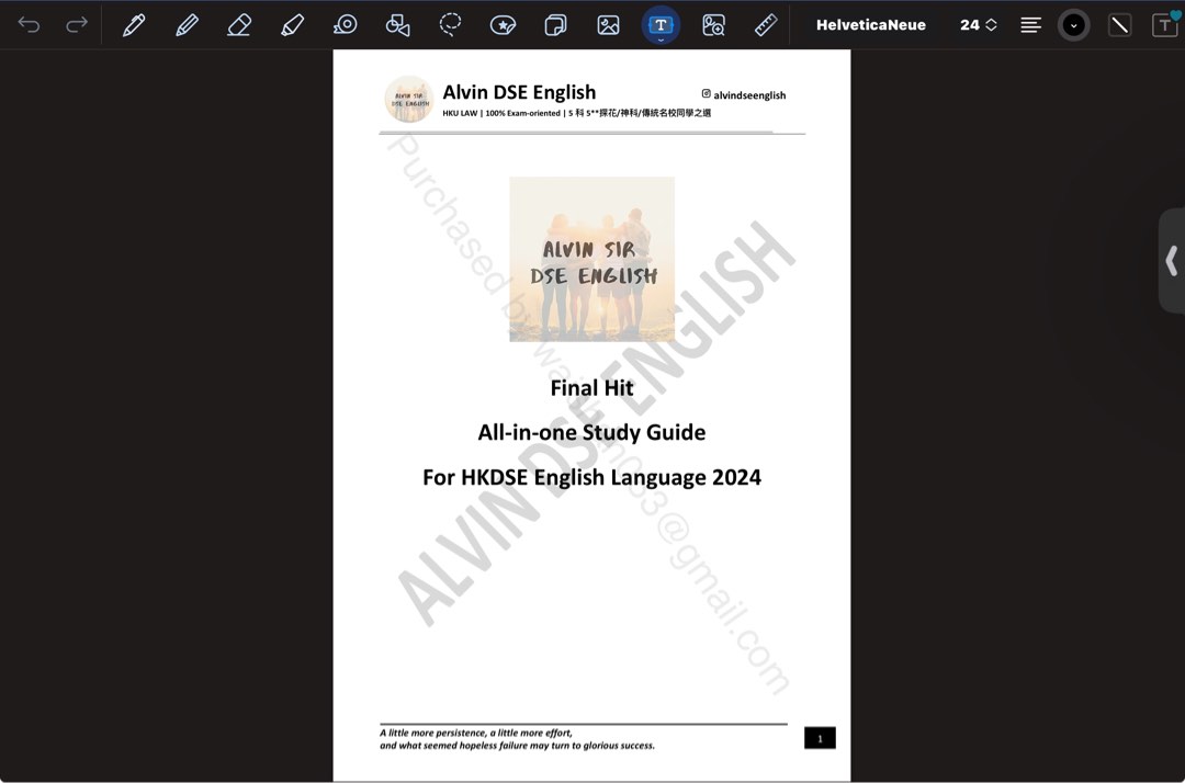 Alvin Sir Dse English Final Hit 2024 ver., 興趣及遊戲, 書本 & 文具, 教科書 - Carousell
