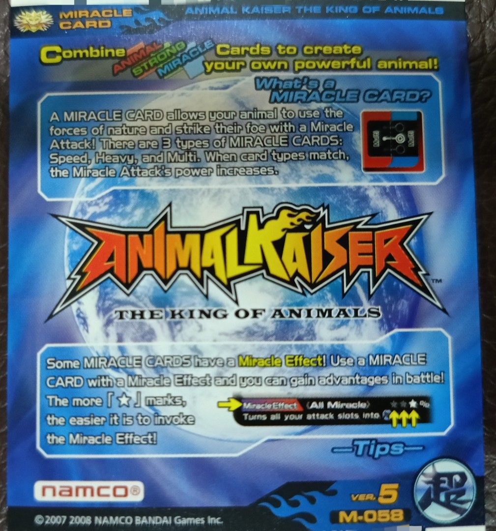 Animal Kaiser-The King Of Animals ver.5 bronze miracle card (M-058 ...