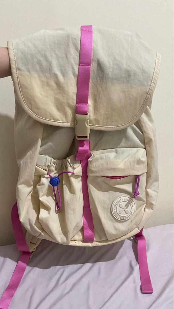 backpack exsport beige besar/ tas punggung/ tas ransel besar / tas kuliah besar muat laptop 15 ...