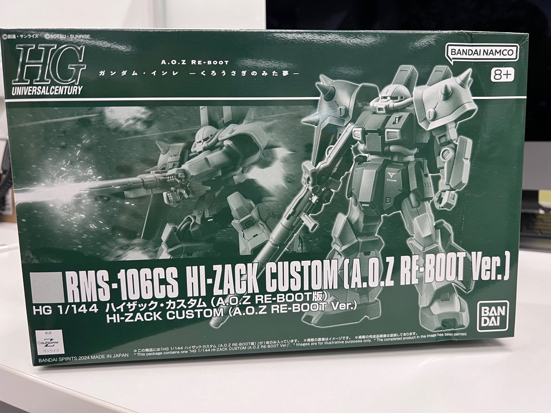 Bandai hg hi zack custom aoz reboot ver, 興趣及遊戲, 玩具 & 遊戲類 - Carousell