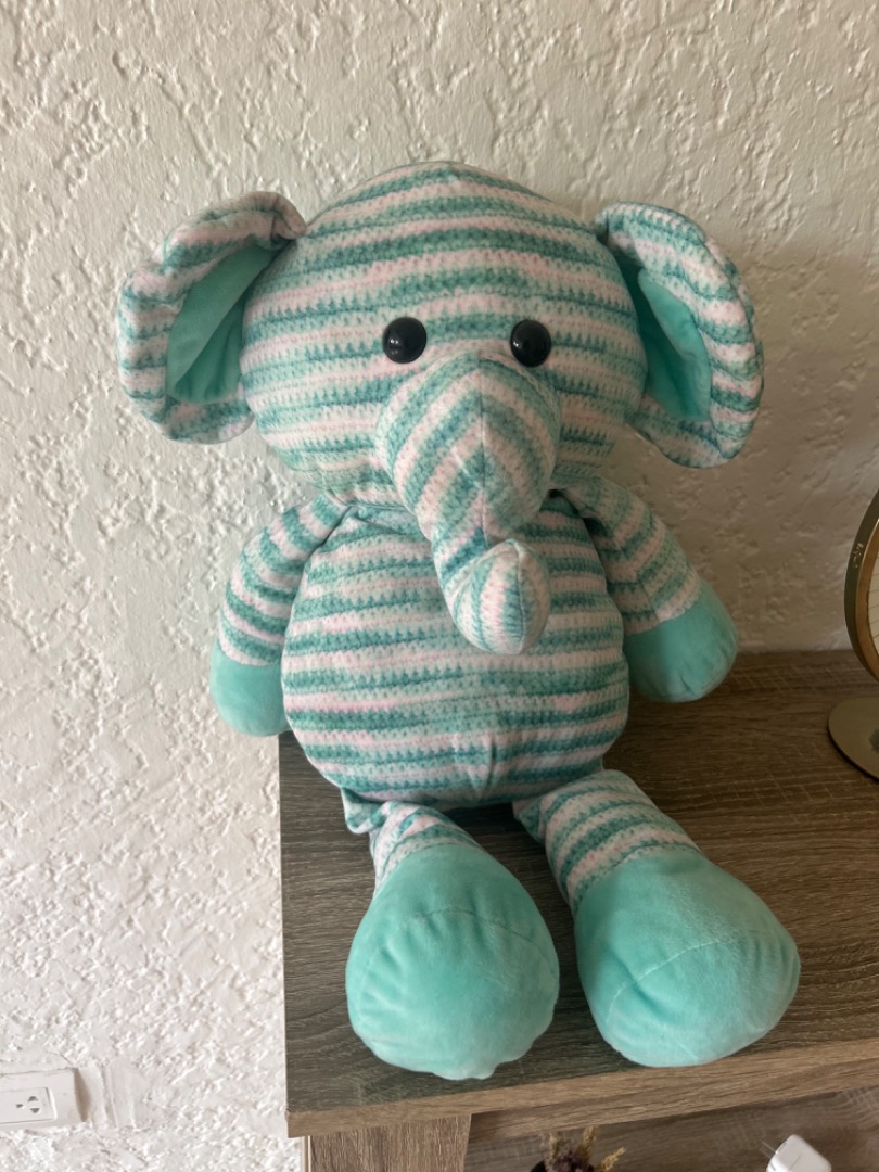 Blue Elephant Stuffed Plush Toy, Babies & Kids, Infant Playtime on ...