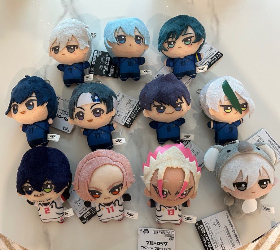 Blue Lock Chibigurumi Plush KODANSHA BANDAI NAMCO BANPRESTO Aiku Sendou ...