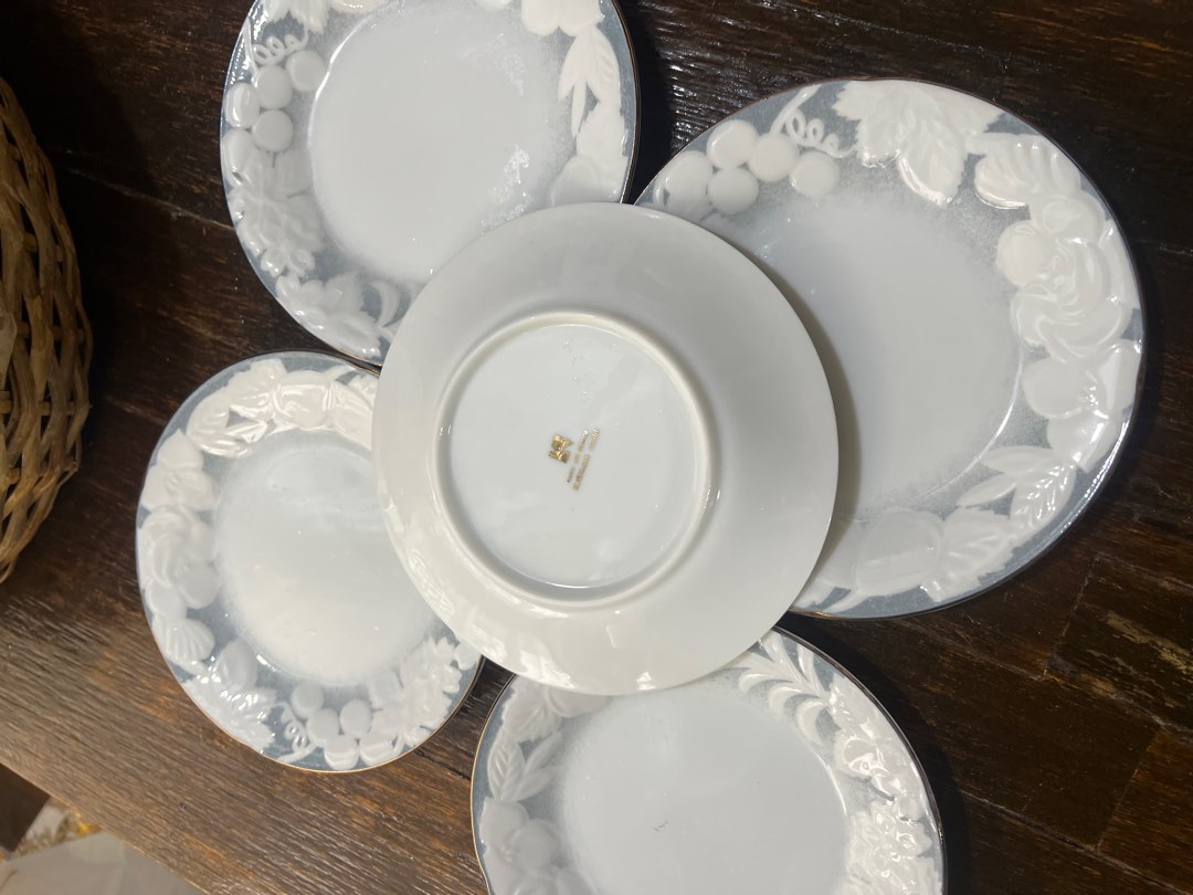 Branded plates and saucer, Furniture & Home Living, Kitchenware ...
