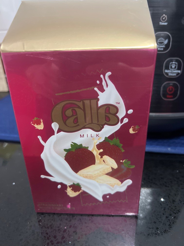 Calla Milk Strawberry White Chocolate, Food & Drinks, Packaged & Instant Food on Carousell