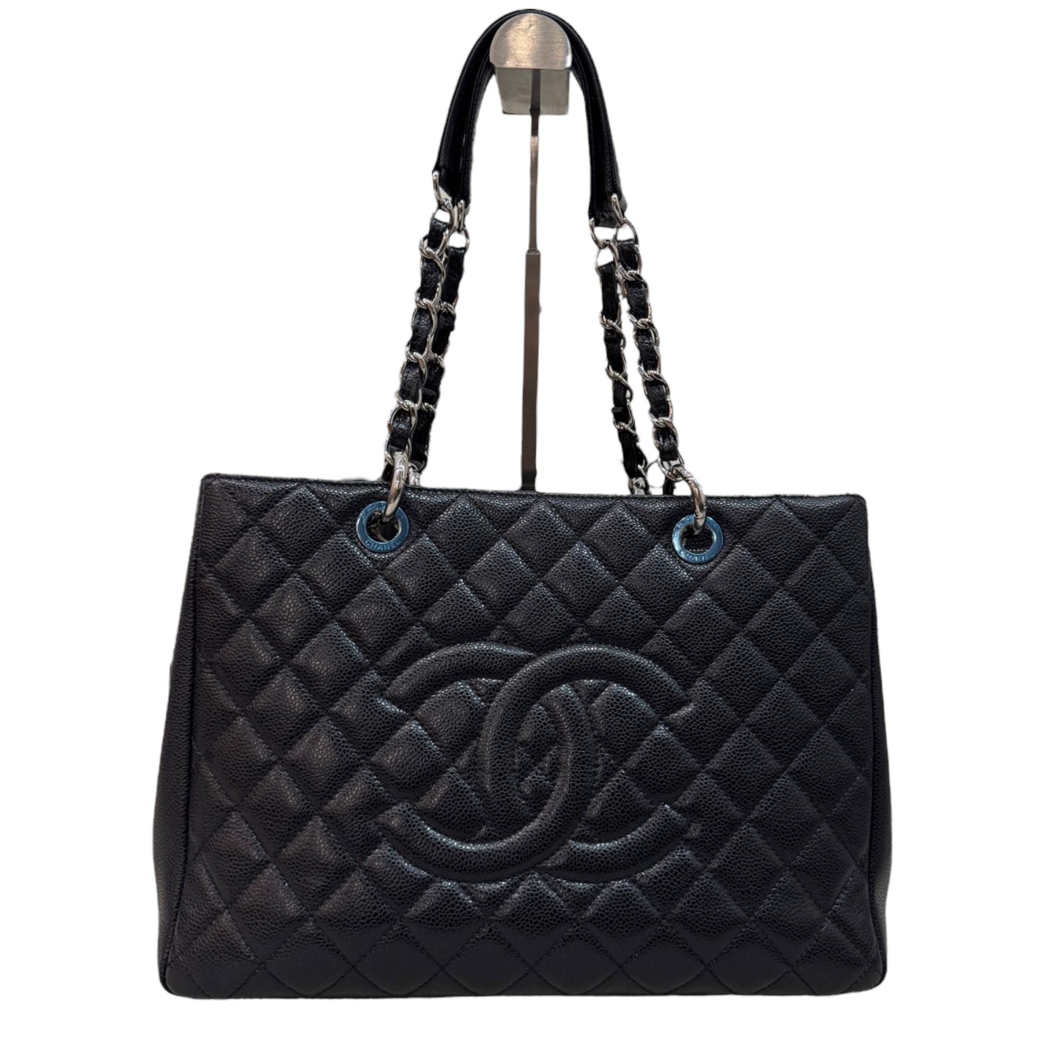 Chanel GST Grand Shopping Tote in Black Caviar SHW, Luxury, Bags ...